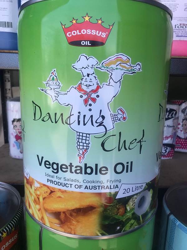 Colossus Dancing Chef Vegetable Oil 20L - Melbourne Food Service